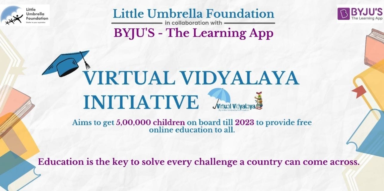Byju's joins hand with Little Umbrella Foundations as a part of its ...
